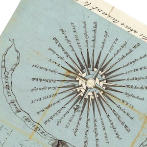 Vintage Blue Script Papers - 12 Papers for Junk Journaling and Crafting ...