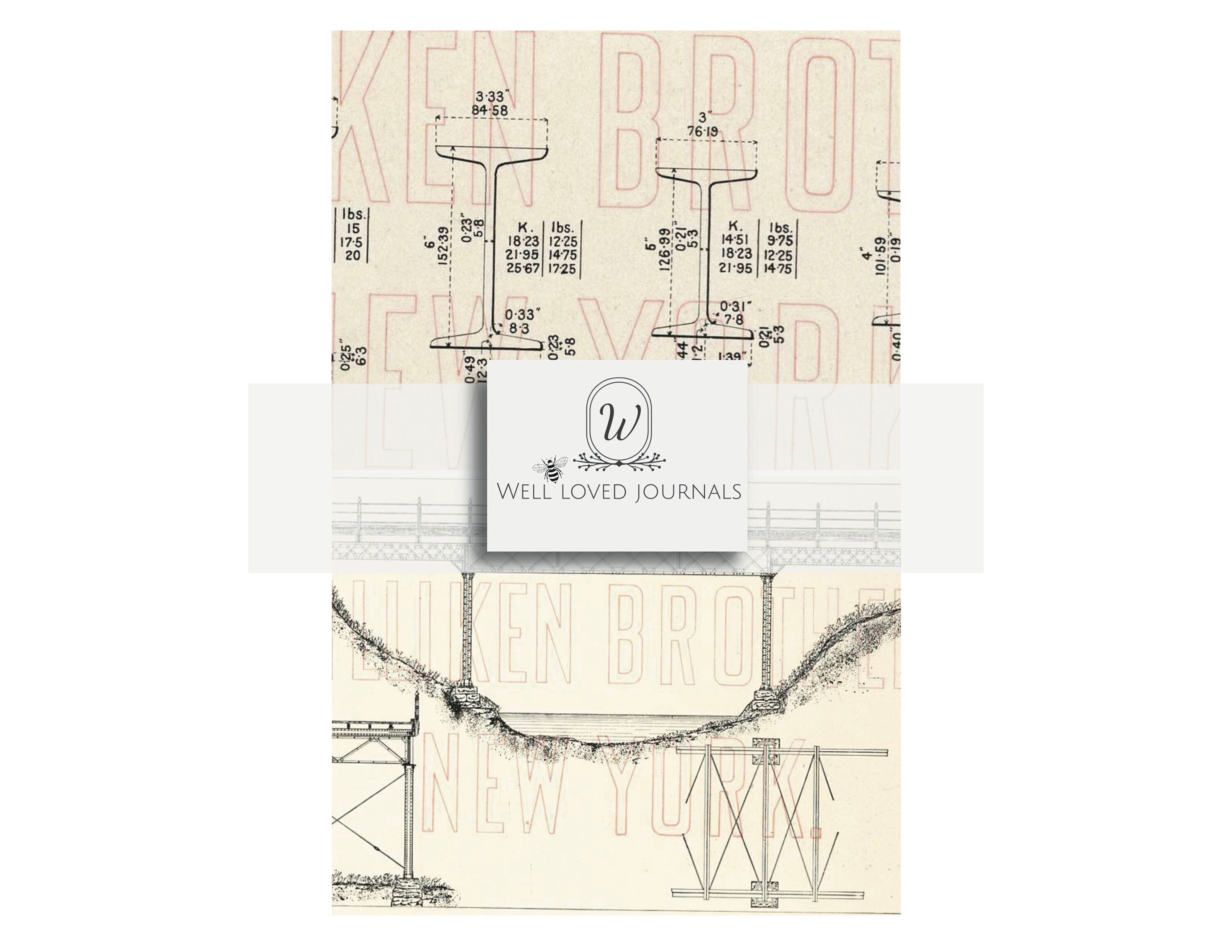 Engineering Drawings Kit 01, 10 Sheets of Junk Journal Papers - Etsy