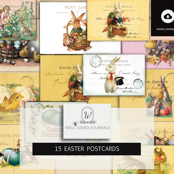 Easter Postcard - Etsy