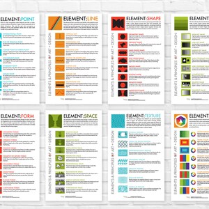 Elements of Art and Design Digital Poster Pack - Etsy