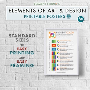 Elements of Art and Design Digital Poster Pack - Etsy