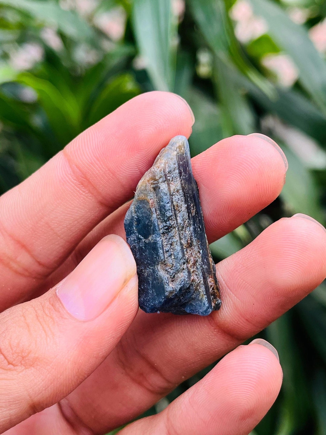 BLUE SAPPHIRE Rough Chunk Blue Sapphire Crystal, Raw Untreated Stone of ...