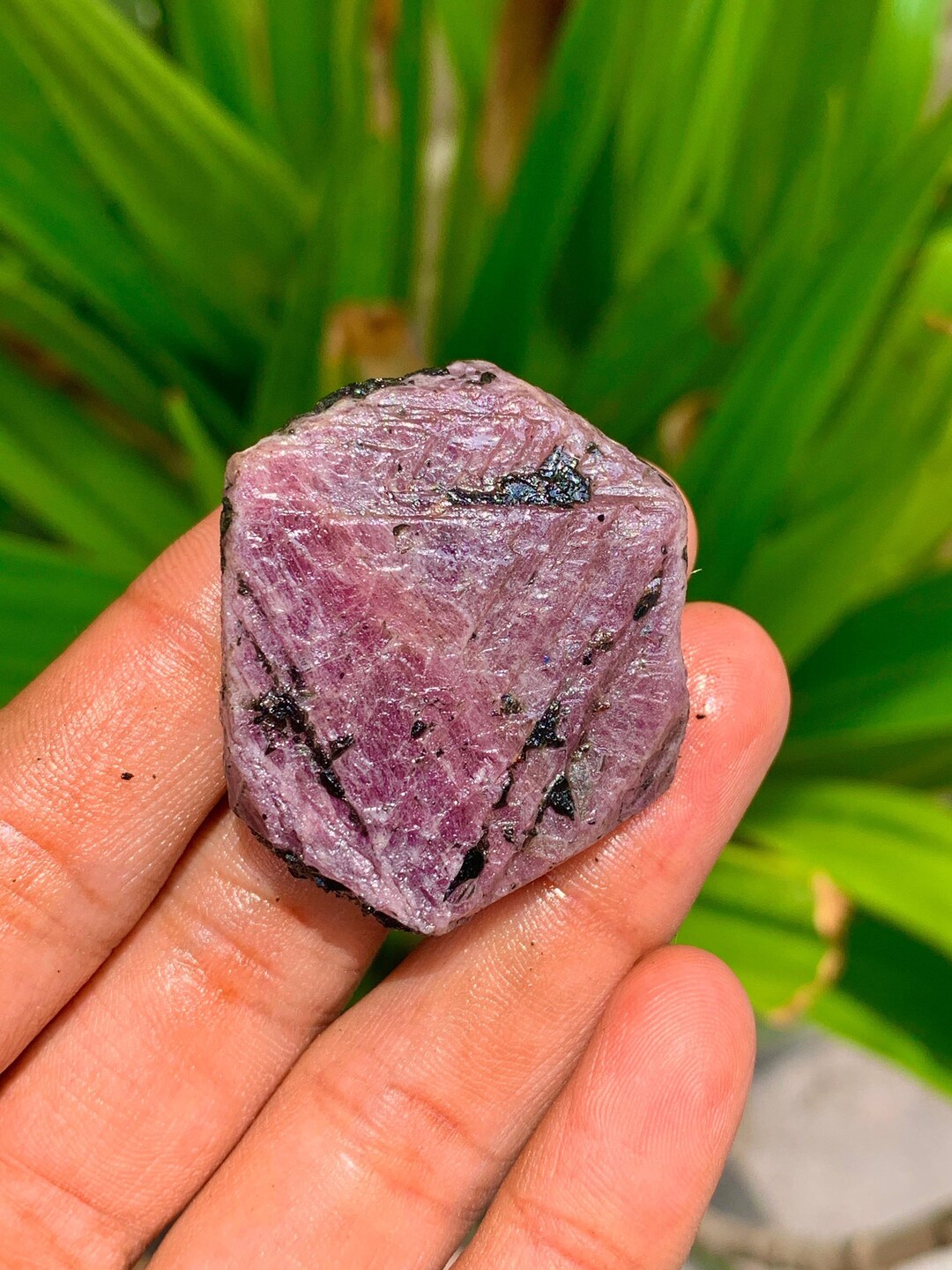 RUBY Raw Crystal Sacred Geometry, Hexagon Ruby, Raw Ruby, Record Keeper ...