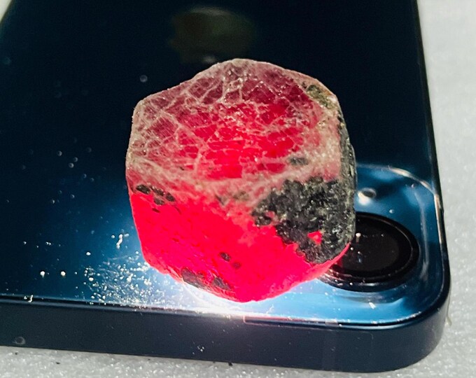 Natural African Red Ruby Rough Gemstone: Record Keeper Crystal (190 ...