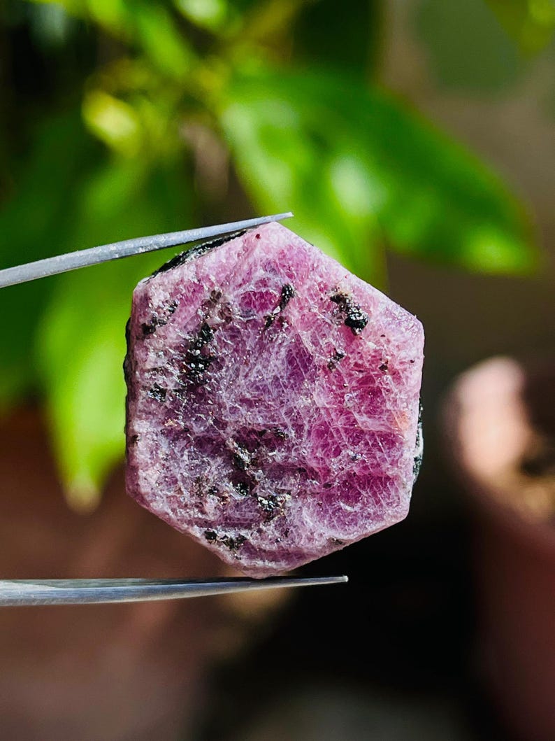 Natural African Red Ruby Rough Gemstone: Record Keeper Crystal - Etsy