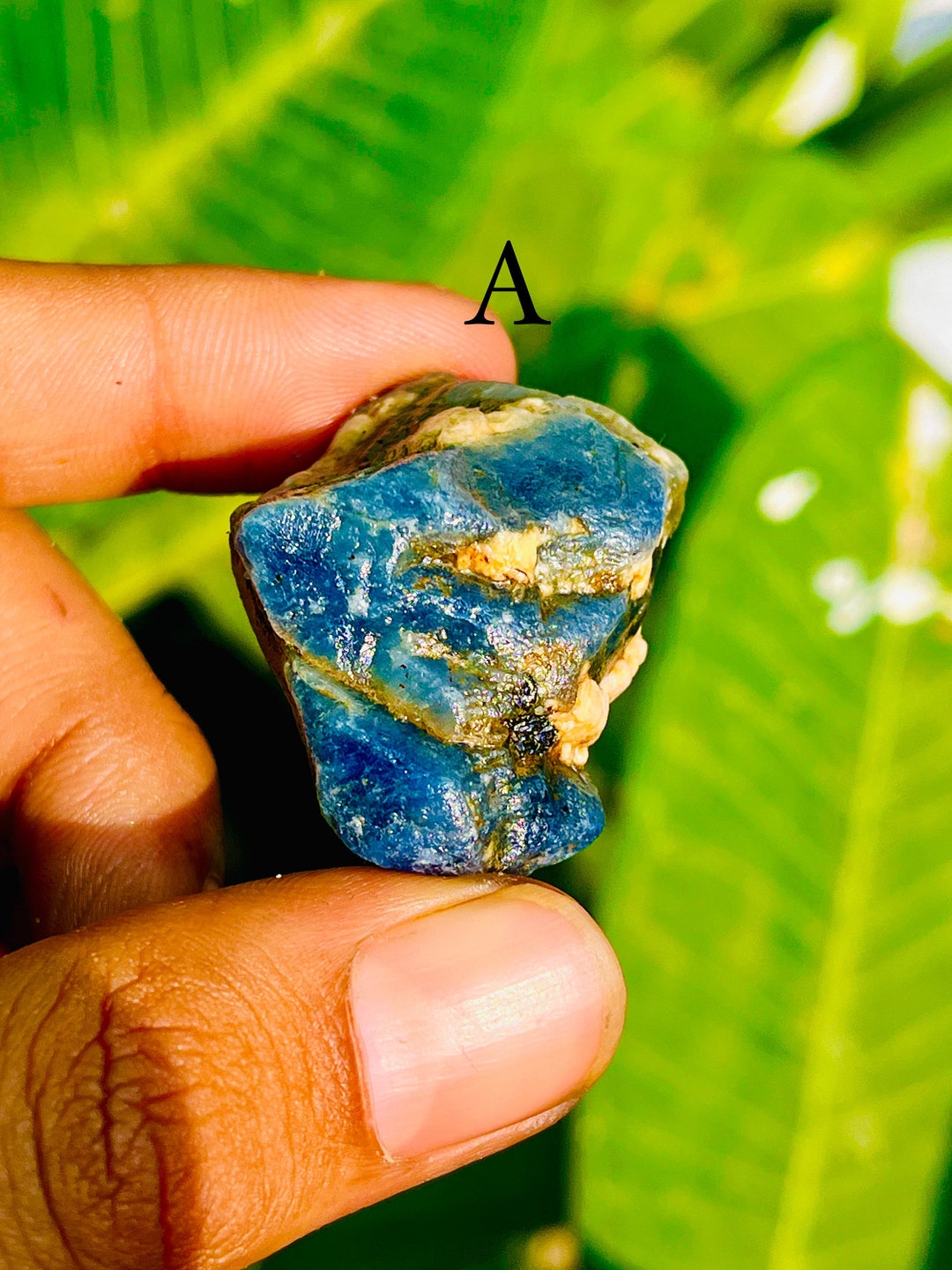 BLUE Sapphire Rough Chunk .crystal, Raw Untreated Stone of Prosperity ...