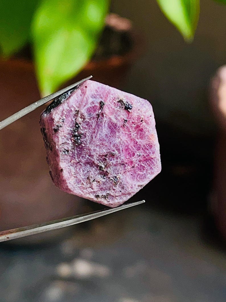 Natural African Red Ruby Rough Gemstone: Record Keeper Crystal - Etsy