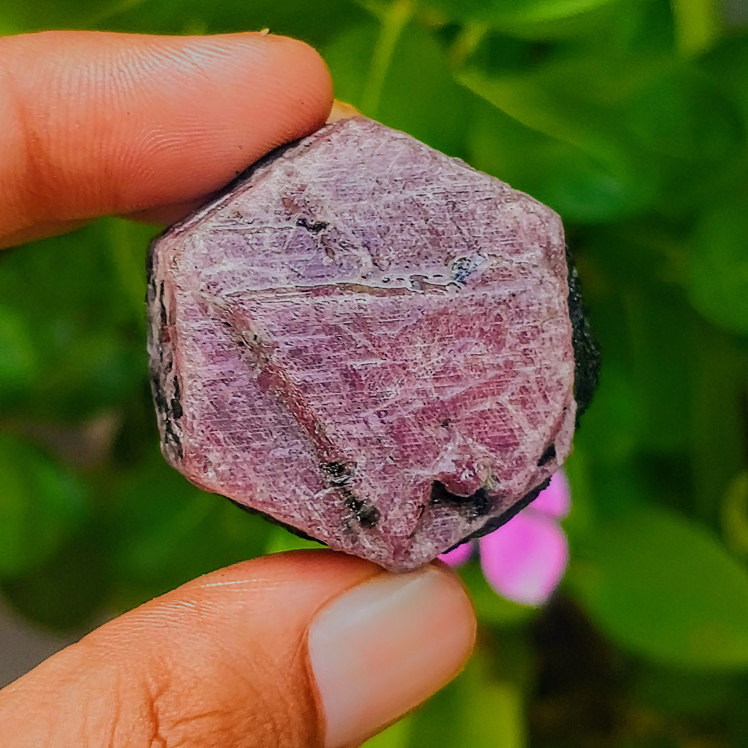 RUBY Raw Crystal Record Keeper Purple Amazing Triangle - Etsy