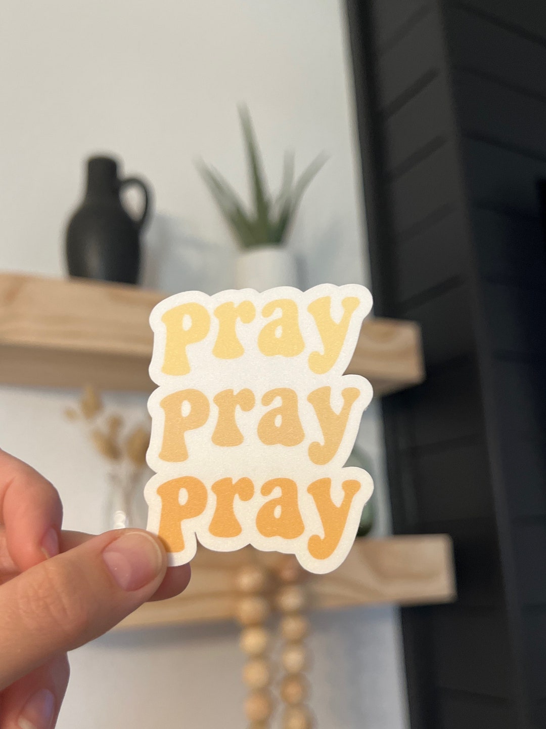 Pray Pray Pray Sticker Faith Based Sticker Waterproof Sticker ...