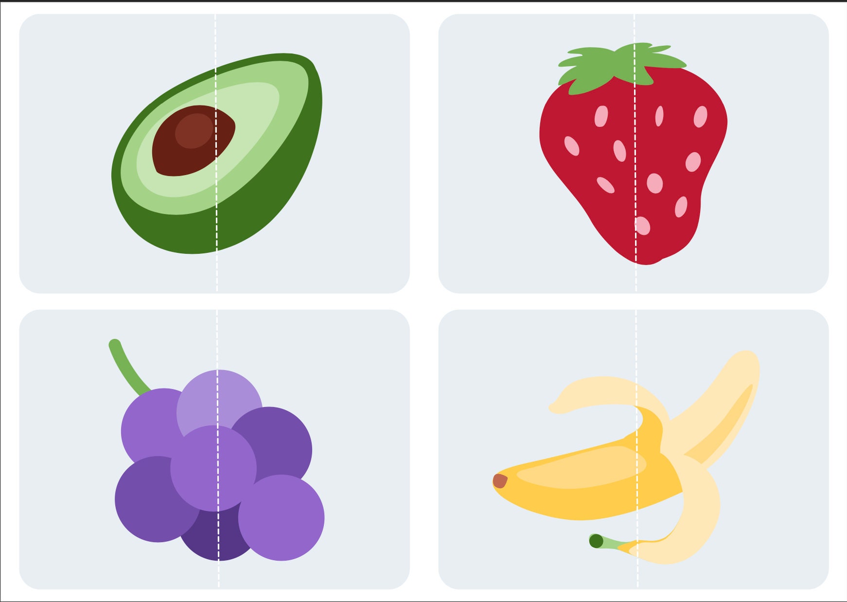 Fruit Flashcards and Matching Game Instant PDF Download - Etsy