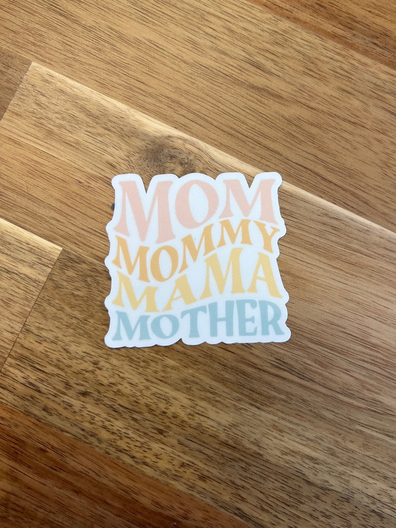 Mom Sticker Waterproof Sticker Dishwasher Safe Mom Mommy Mama Mother ...