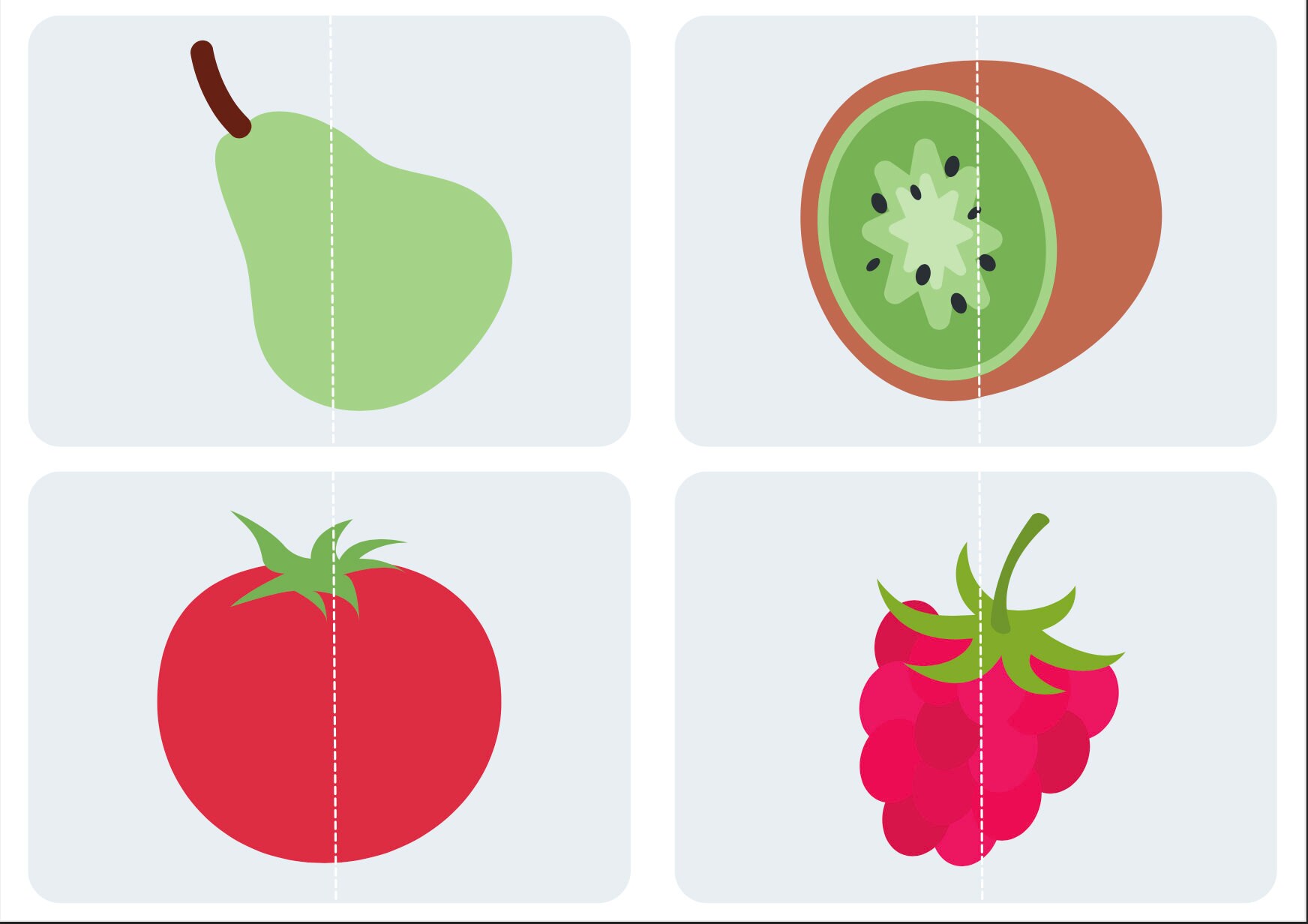 Fruit Flashcards and Matching Game Instant PDF Download - Etsy