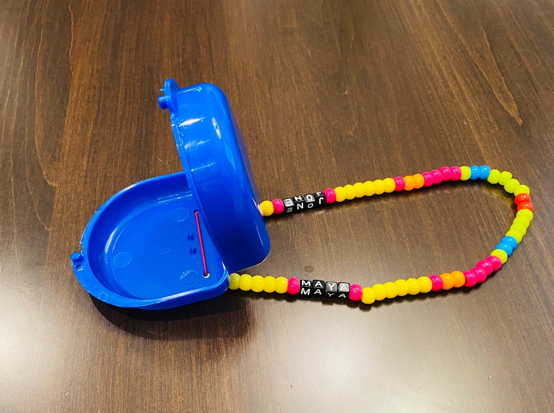 Retainer Case With Beaded Necklace - Etsy