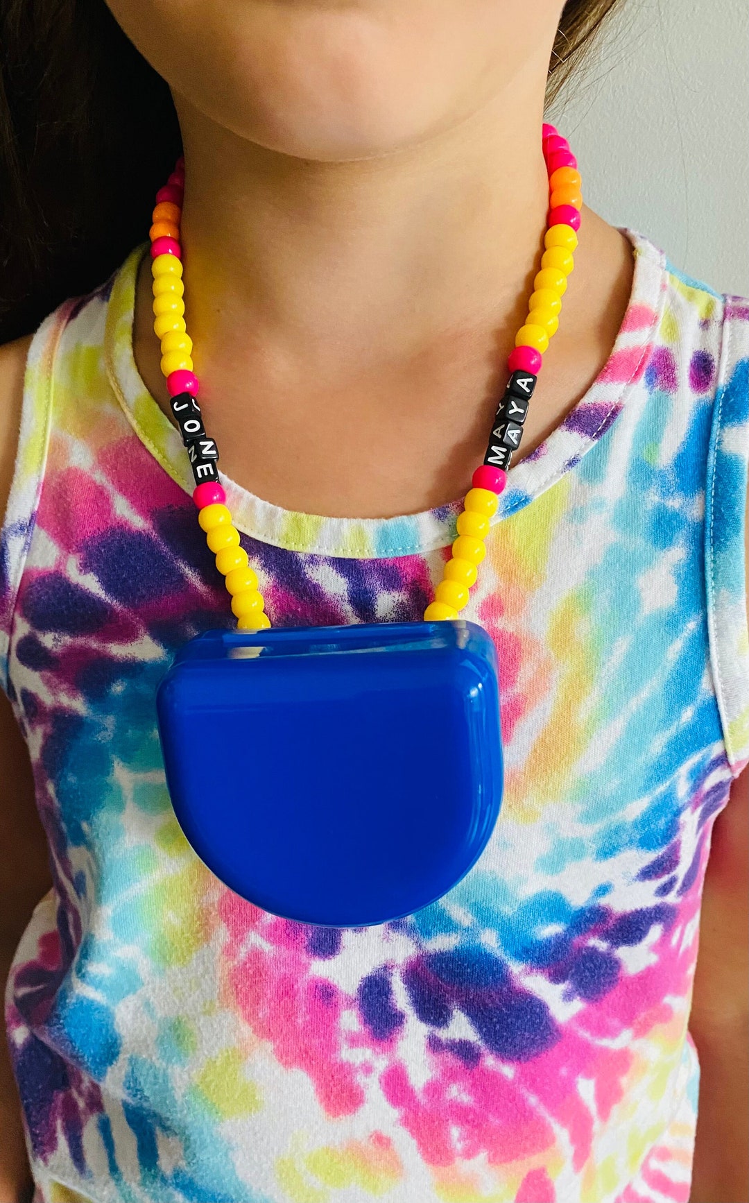 Retainer Case With Beaded Necklace - Etsy