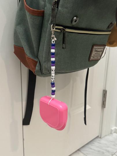 Retainer Case With Beaded Keychain - Etsy