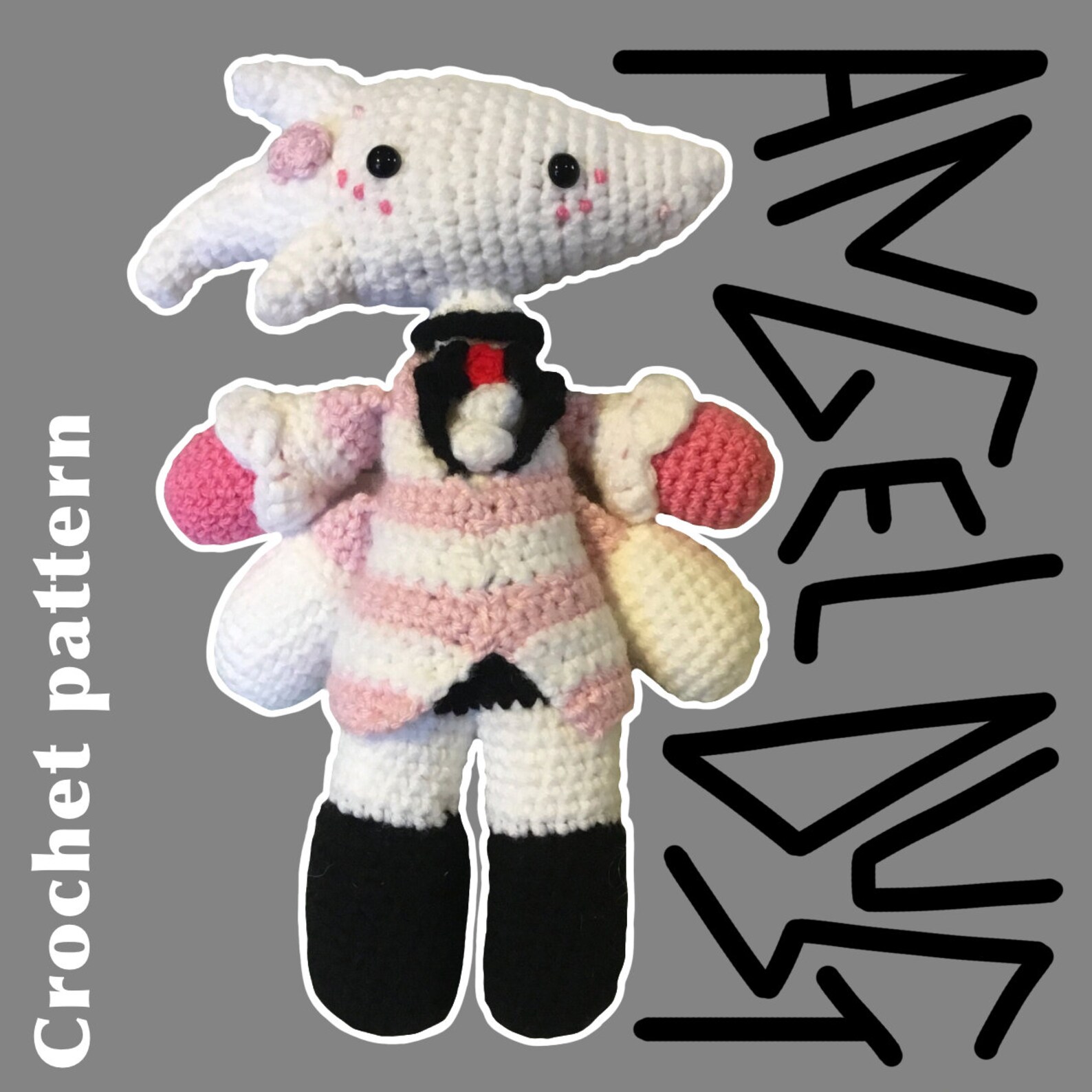 Angel Dust, Hazbin Hotel Crochet Pattern (advanced Amigurumi) - Etsy