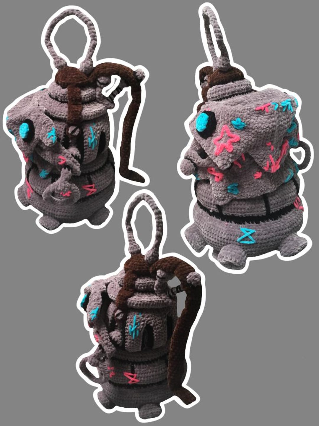 Chomper Jinx Grenade, Arcane Crochet Pillow Pattern (advanced Amigurumi ...