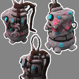 Chomper Jinx Grenade, Arcane Crochet Pillow Pattern (advanced Amigurumi ...