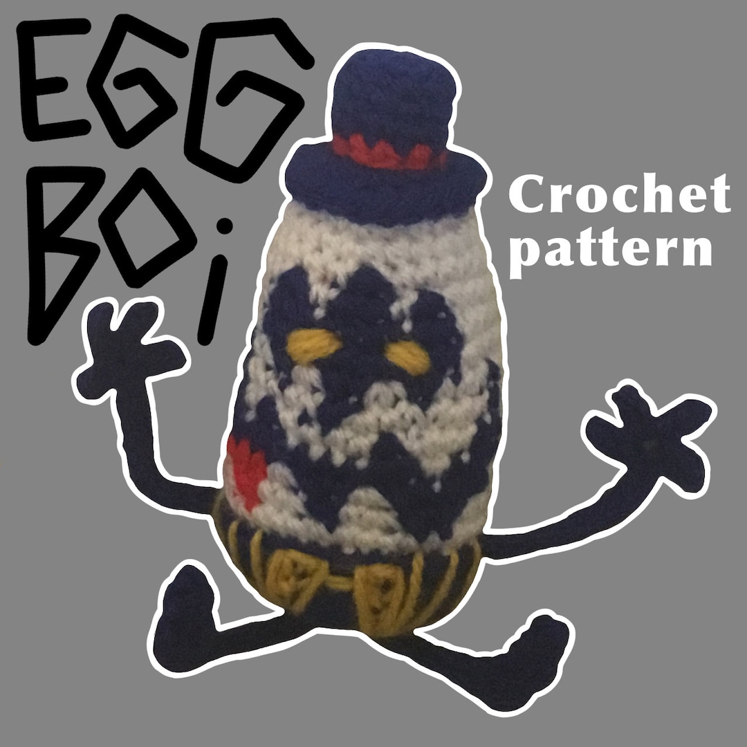 Egg Boi (sir Pentious’ Minion), Hazbin Hotel Crochet Pattern ...