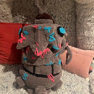 Chomper Jinx Grenade, Arcane Crochet Pillow Pattern (advanced Amigurumi ...