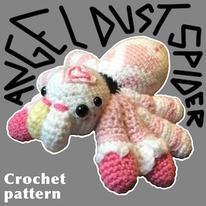 Angel Dust Spider Crochet Pattern, Hazbin Hotel (intermediate Amigurumi ...