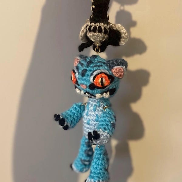 Kpop demon hunters demon cat plush - Etsy.de