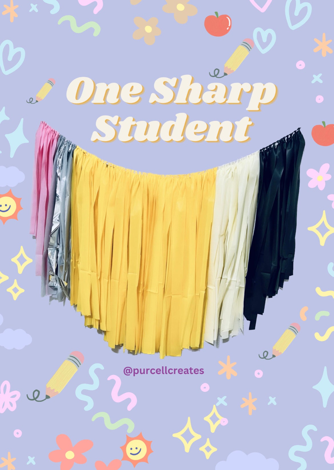 Back to School pencil Garland - Etsy