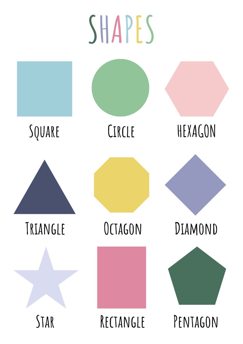 Colourful Educational Poster Set for Kids - Days of the Week, Months ...