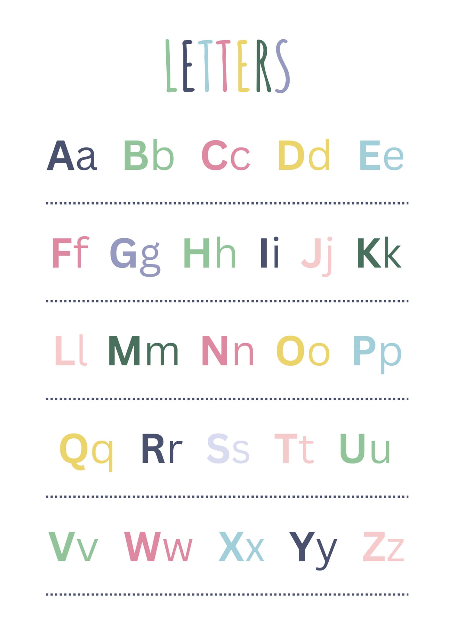 Colourful Educational Poster Set for Kids - Days of the Week, Months ...