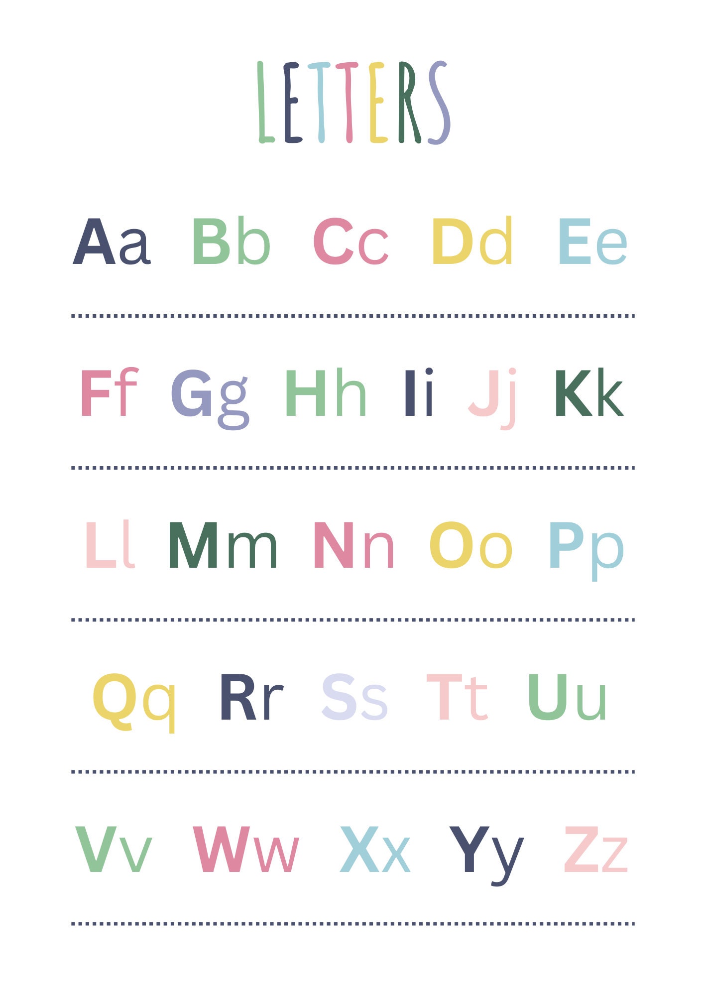 Colourful Educational Poster Set for Kids - Days of the Week, Months ...