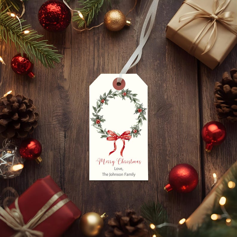 Personalized Christmas Gift Tags | Custom Gift Tags | Holiday Gift Tags ...