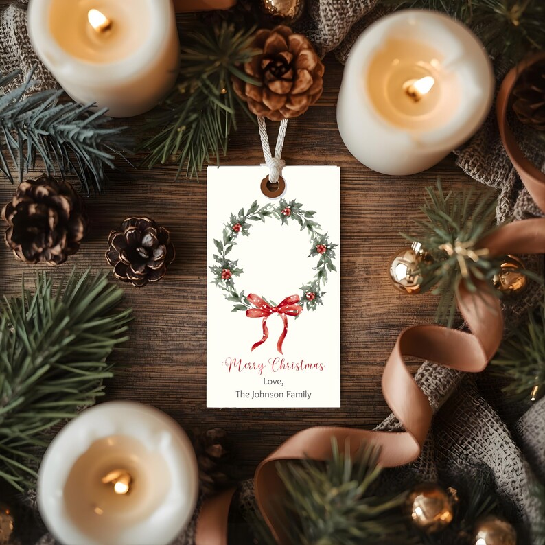Personalized Christmas Gift Tags | Custom Gift Tags | Holiday Gift Tags ...