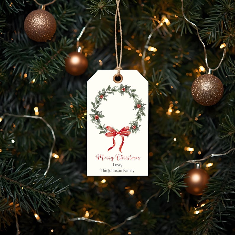 Personalized Christmas Gift Tags | Custom Gift Tags | Holiday Gift Tags ...