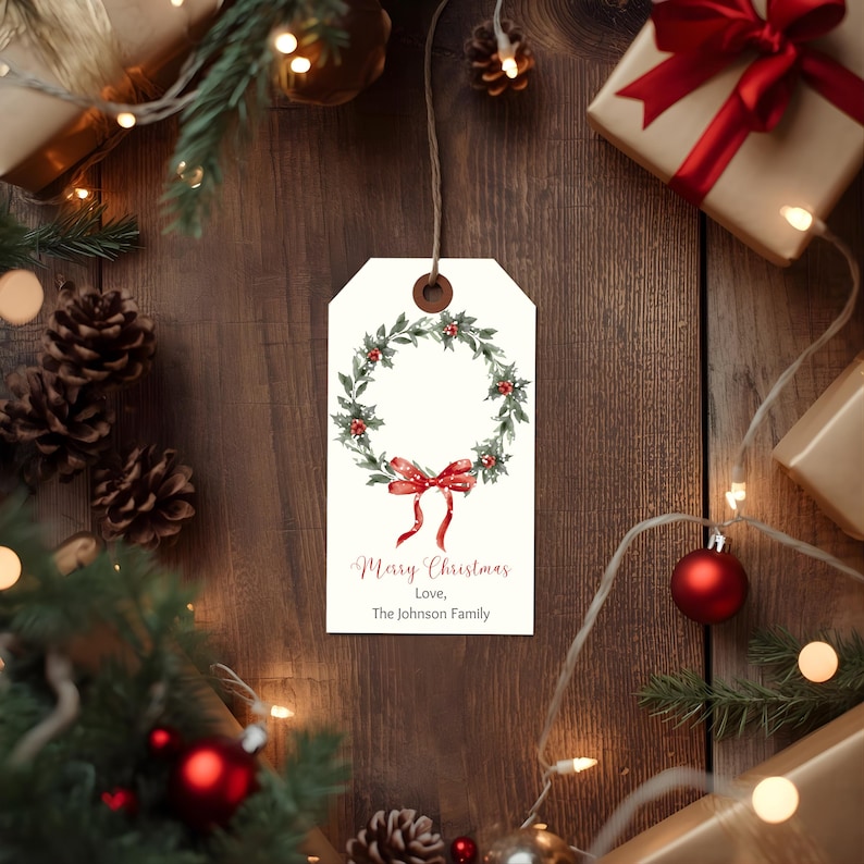 Personalized Christmas Gift Tags | Custom Gift Tags | Holiday Gift Tags ...
