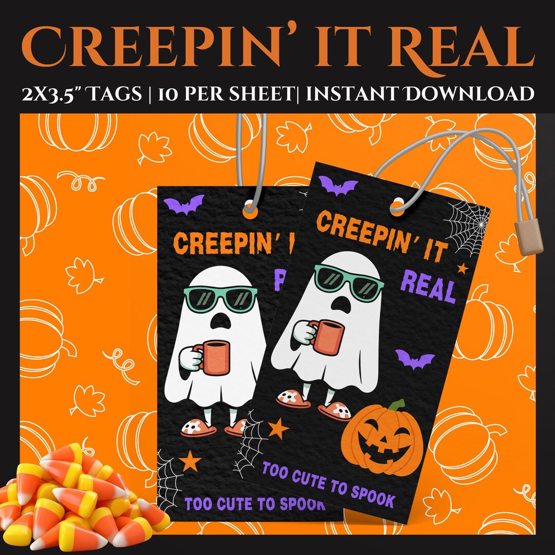 Halloween Gift Tags Printable | Halloween Party Favors | Halloween ...