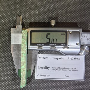 Turquoise, (GREEN SNAKE), Tyrone Mining District, Near Silver City ...