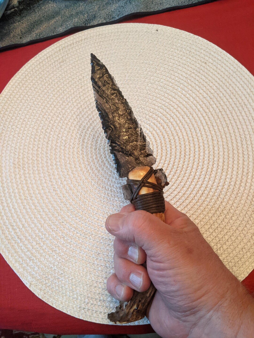 Flint Knapped Knife Obsidian - Etsy