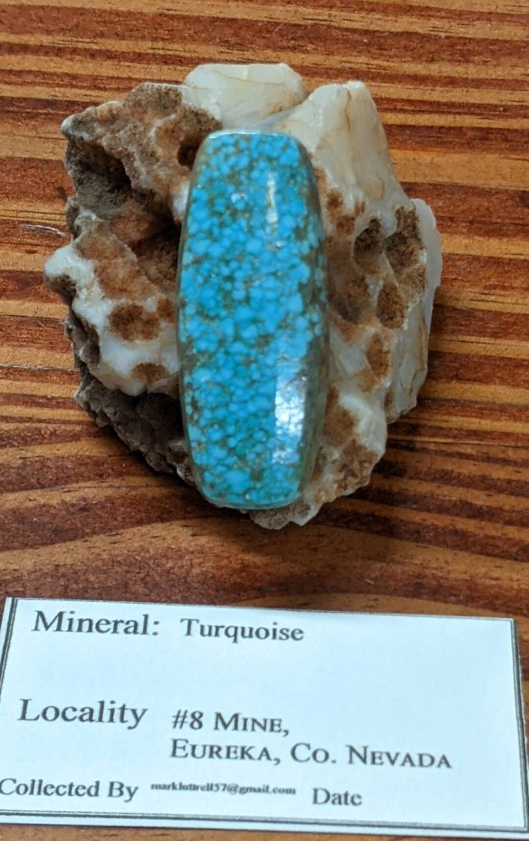 Turquoise, Number 8 Mine, 36 Ct. Nevada, Len Mining District. - Etsy