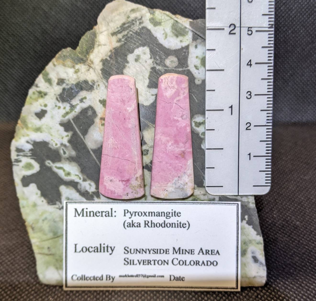 Pyroxmangite, AKA Rhodonite, Sunnyside Mine Area, Silverton, Colorado - Etsy