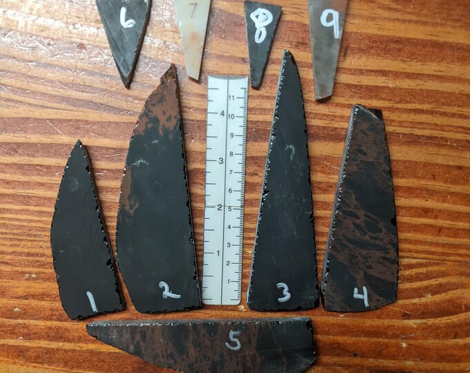 Flint Knapping Obsidian and Agate Preforms - Etsy