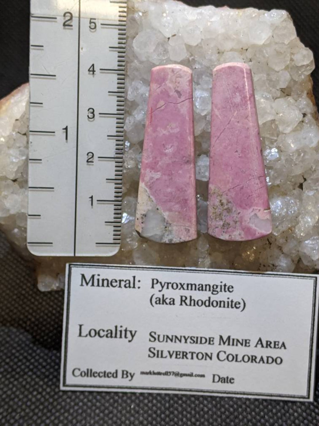 Pyroxmangite, AKA Rhodonite, Sunnyside Mine Area, Silverton, Colorado - Etsy