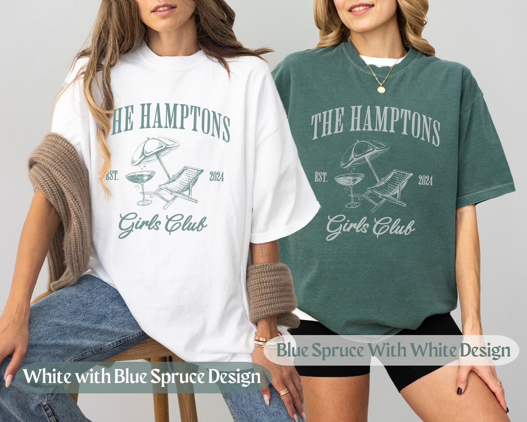 Hamptons Girls Social Club Tshirt, Custom Cocktail Club Shirt,luxury ...