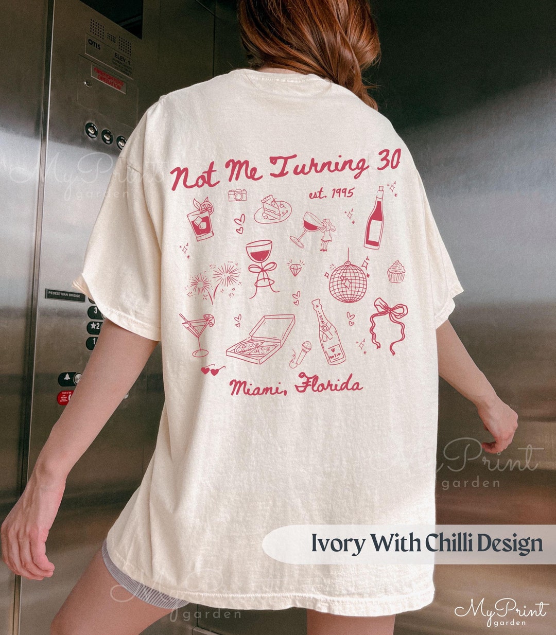 Not Me Turning 30 Shirt, Custom 30 Birthday Tshirt, Dirty Thirty Party ...