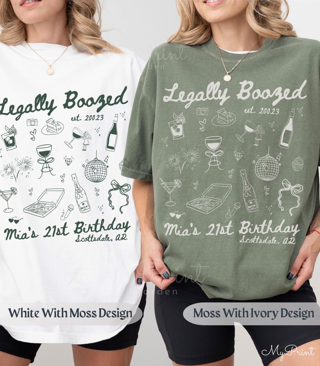 21st Birthday Cocktail Club Shirt, in My Legal Era Shirt, Legally ...