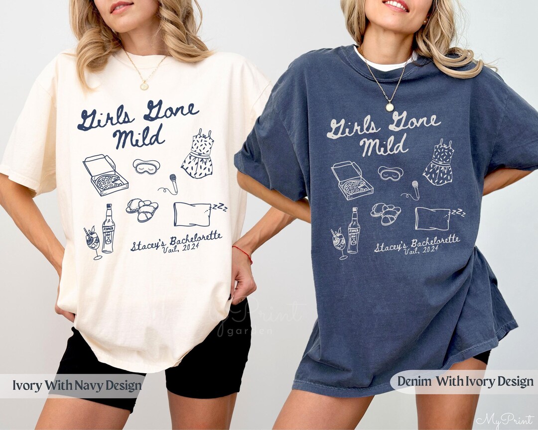 Custom Girls Gone Mild Custom Bachelorette Party Tshirt, Luxury Spa Day ...