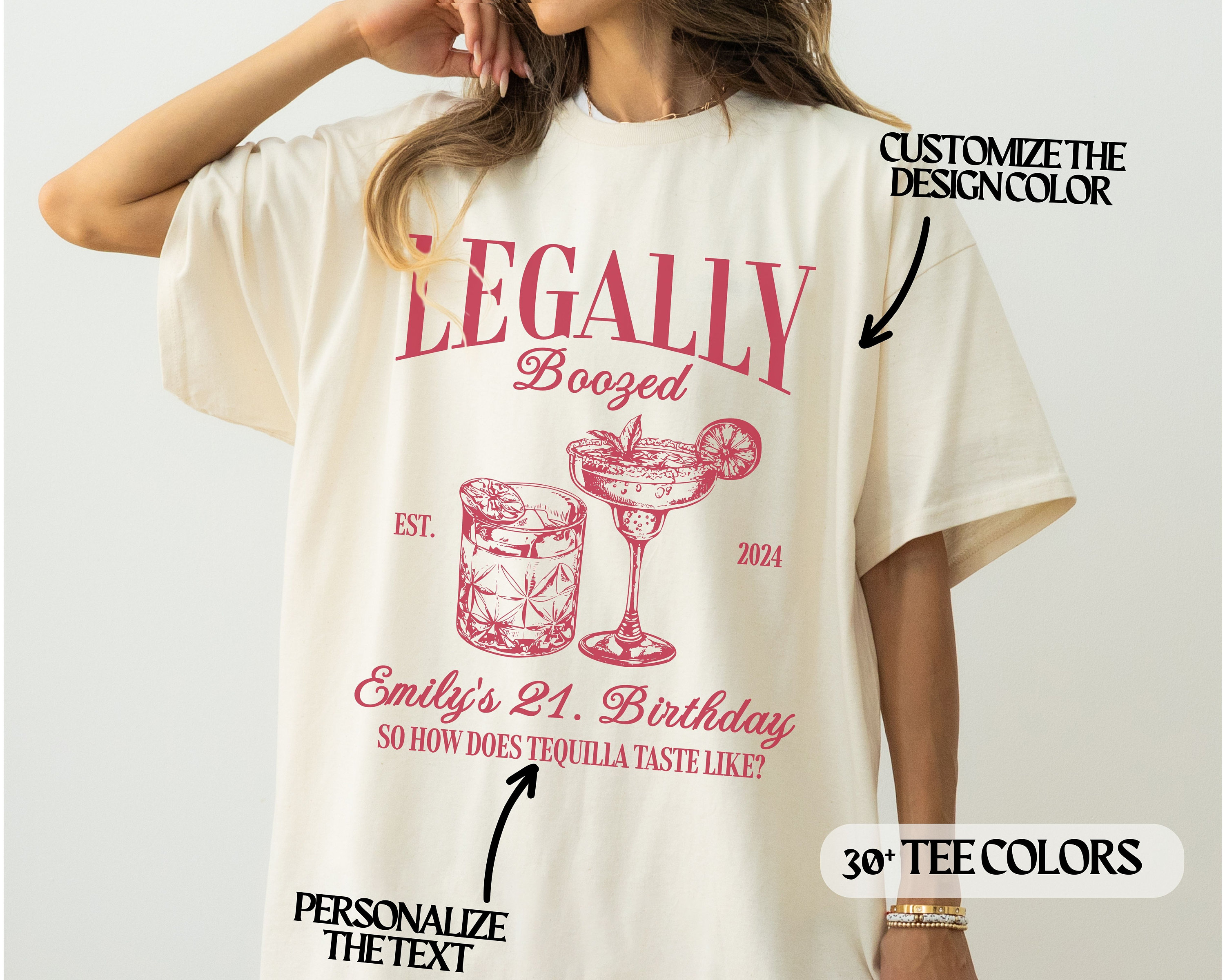 21st Birthday Cocktail Club Shirt, in My Legal Era Shirt, Legally ...