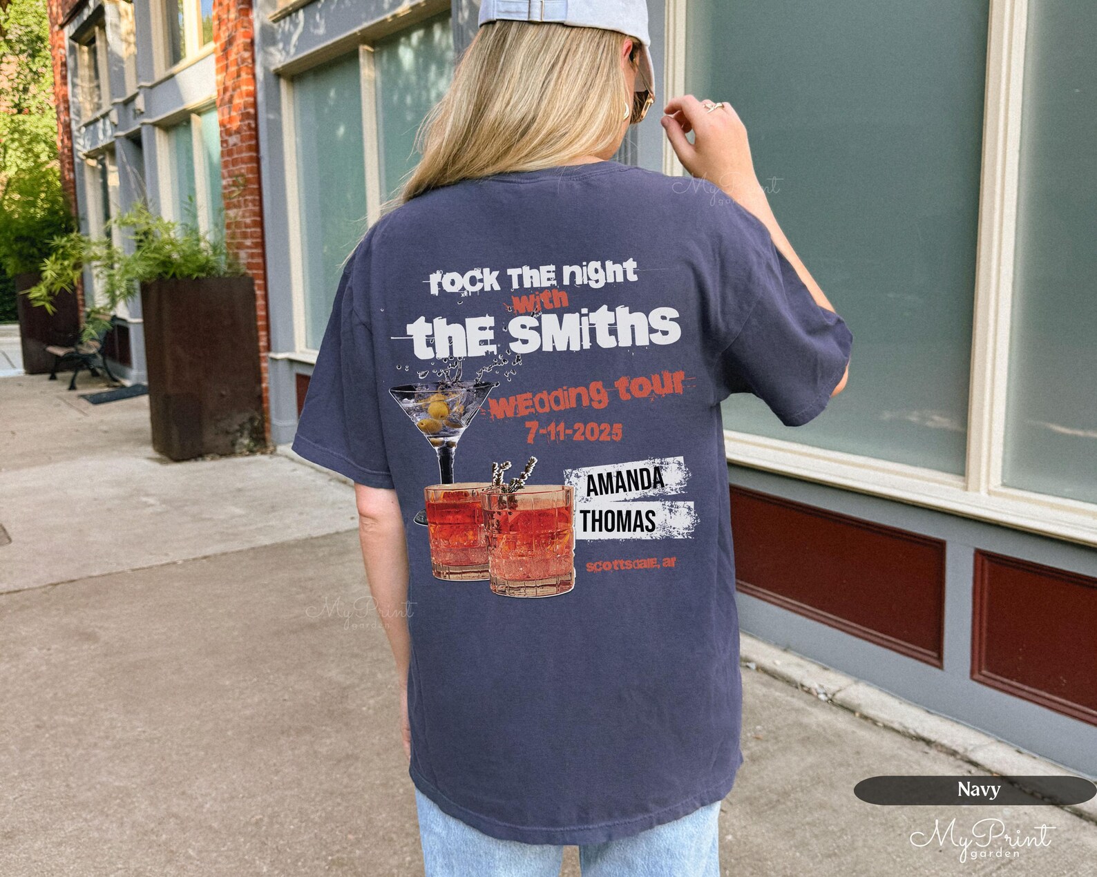 Custom Wedding Tour Shirt With Personalized Names and Location, Wedding ...