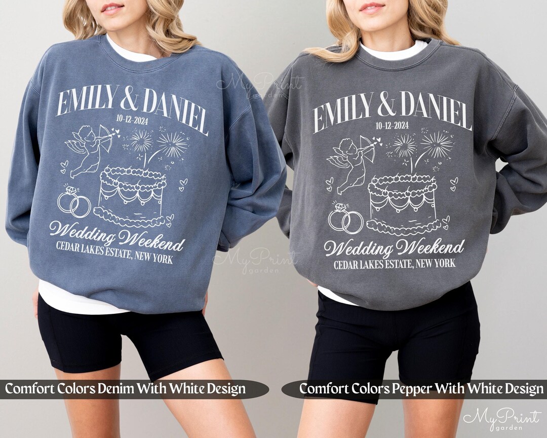 Personalized Cocktail Wedding Sweater With Location, Wedding Guests ...