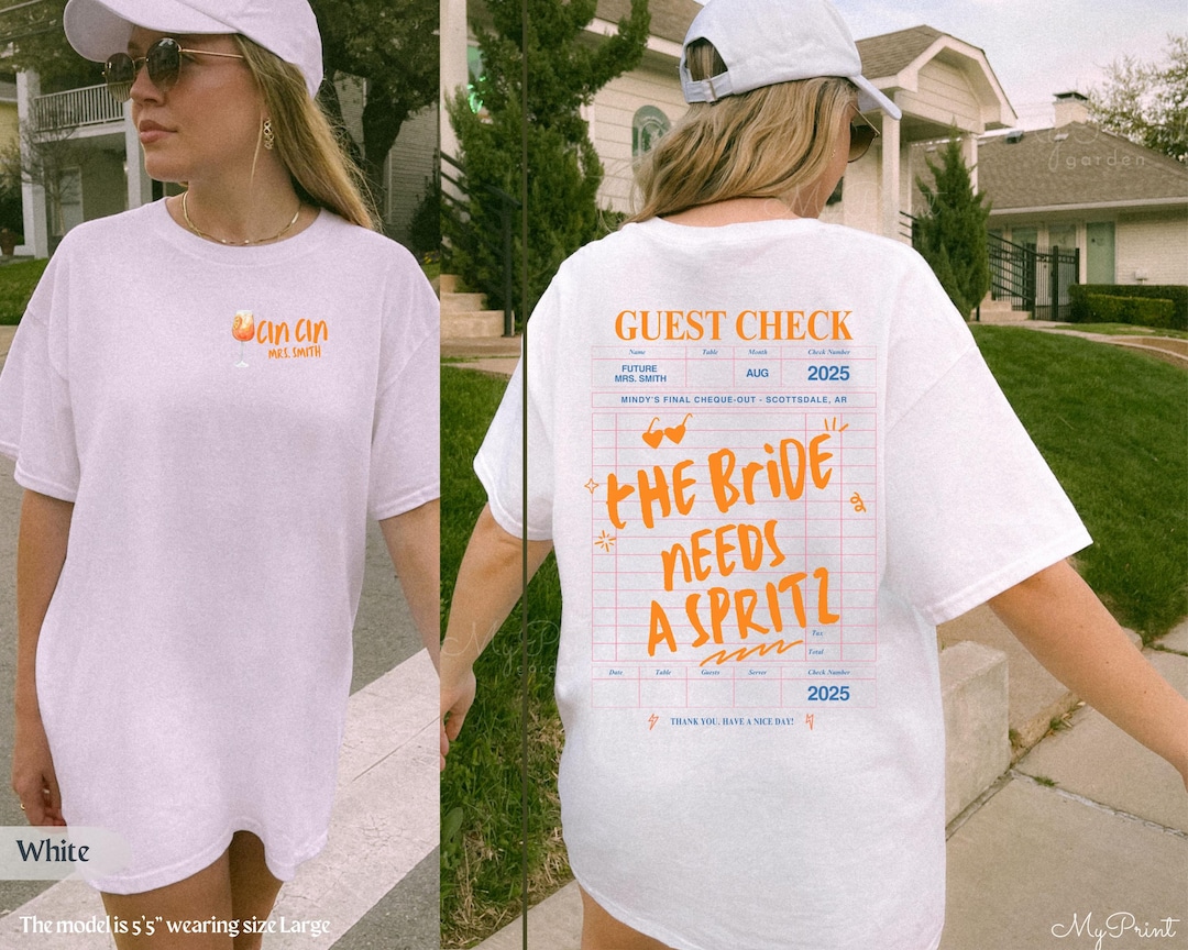 Bride Needs Spritz Cheque Shirt, Let's Get Spritzy Custom Future Mrs ...