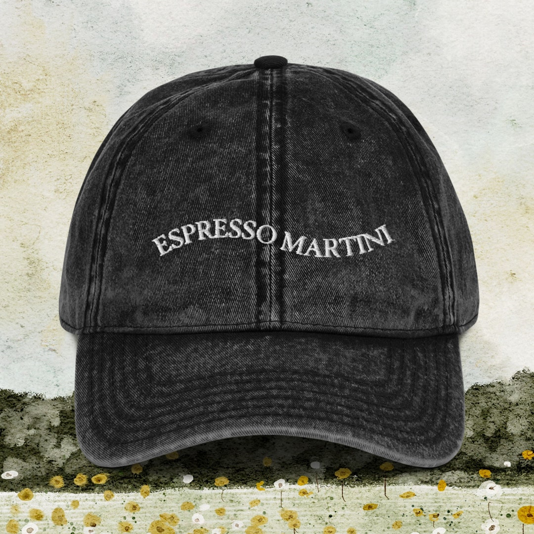 Embroidered Vintage Espresso Martini Hat, Birthday Bachelorette Party ...